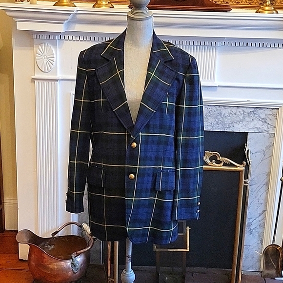 American Vintage | Suits & Blazers | Vintage Johnny Carson Tartan Wool ...